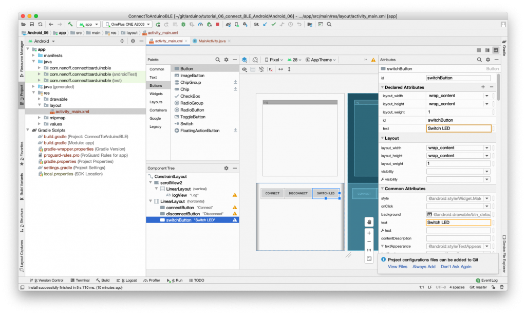 Bluecard Part 6 Controlling The Arduino Nano Bluetooth Module From Android Device Thinker Talk