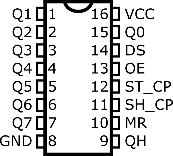 How to extend the number of digital pins of an Arduino or NodeMCU using shift registers ...