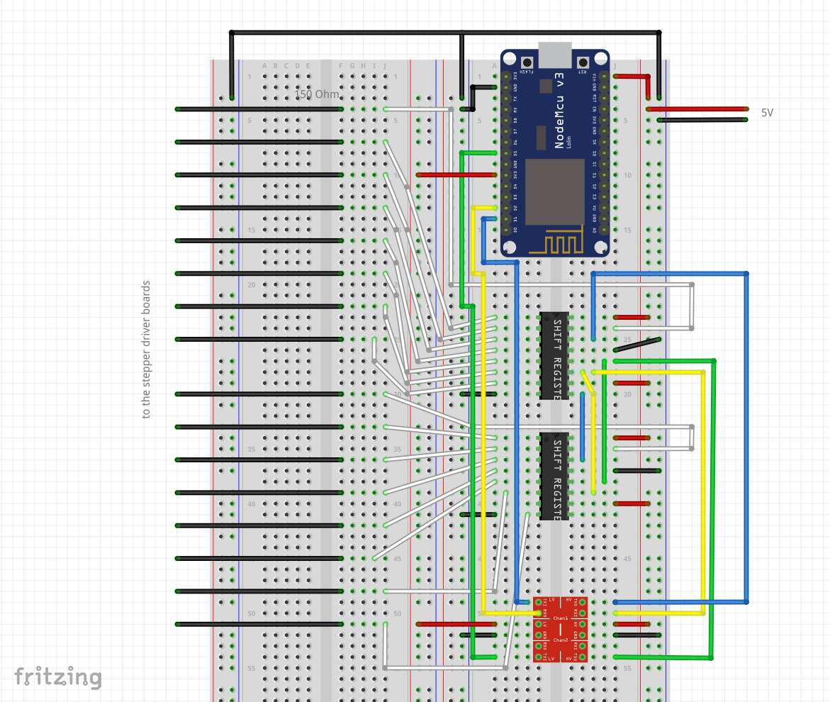 How to extend the number of digital pins of an Arduino or NodeMCU using shift registers ...
