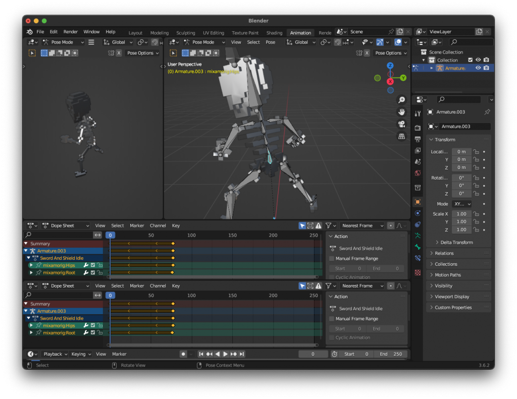 Fixing Broken Animations in Blender After Scaling a Model – Thinker Talk